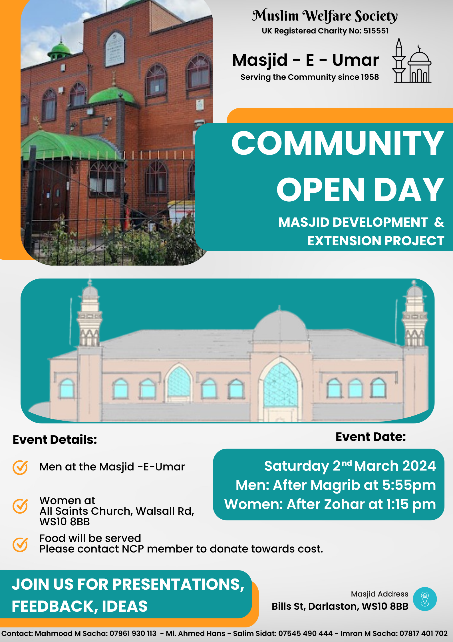 Masjid E Umar – Muslim Welfare Society